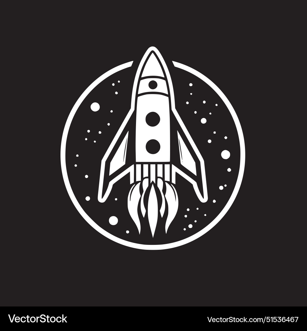 Rocket - high quality logo - ideal for t-shirt Vector Image