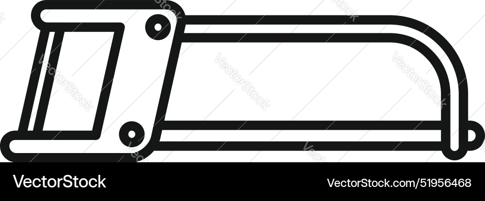 Coping saw icon outline style Royalty Free Vector Image