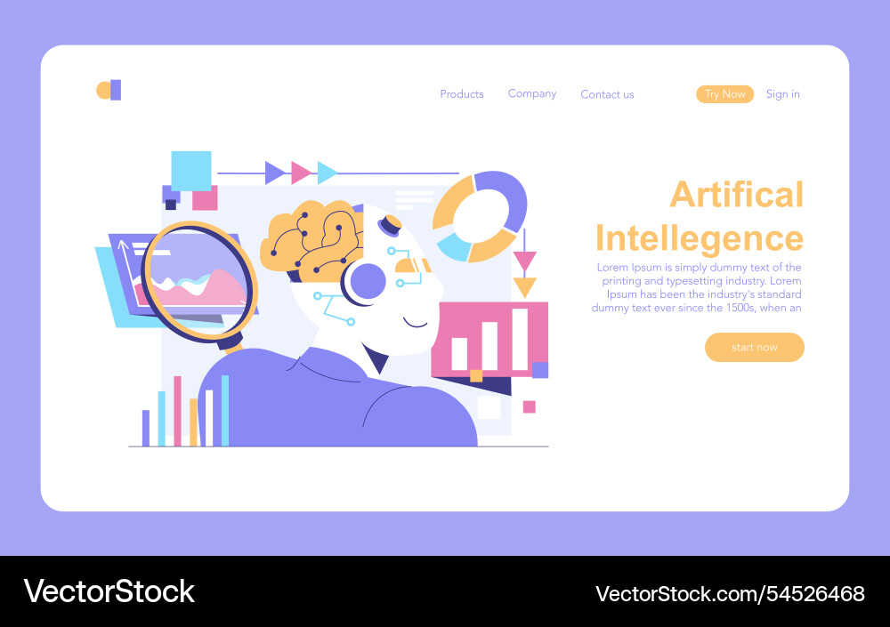 Data science flat Royalty Free Vector Image - VectorStock