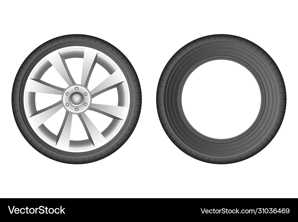 Car tyre Royalty Free Vector Image - VectorStock