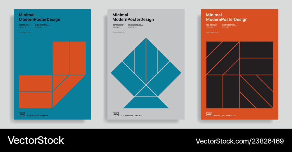 Design templates with simple geometric shapes Vector Image