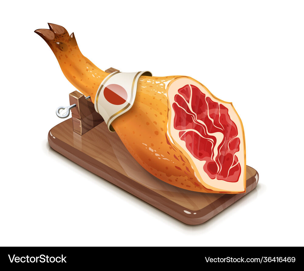 Jamon hamon traditional Royalty Free Vector Image