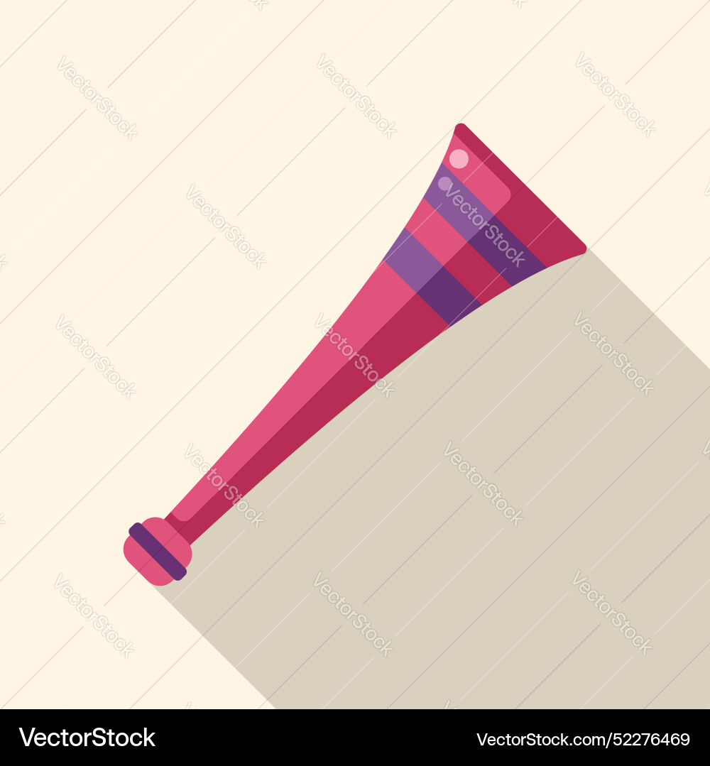 Plastic horn making loud noise for celebrating Vector Image
