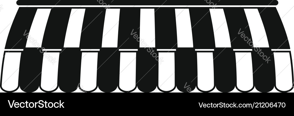 Awning shop tent icon simple style Royalty Free Vector Image