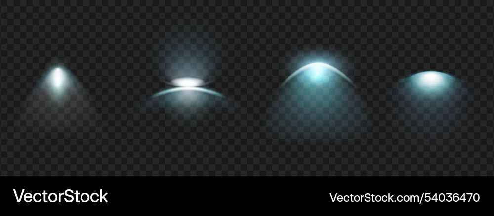 Cold light from lamp sconces illumination Vector Image