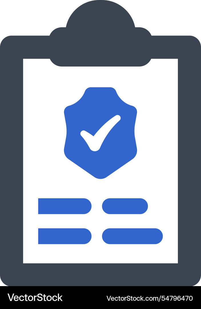 Report shield icon Royalty Free Vector Image - VectorStock