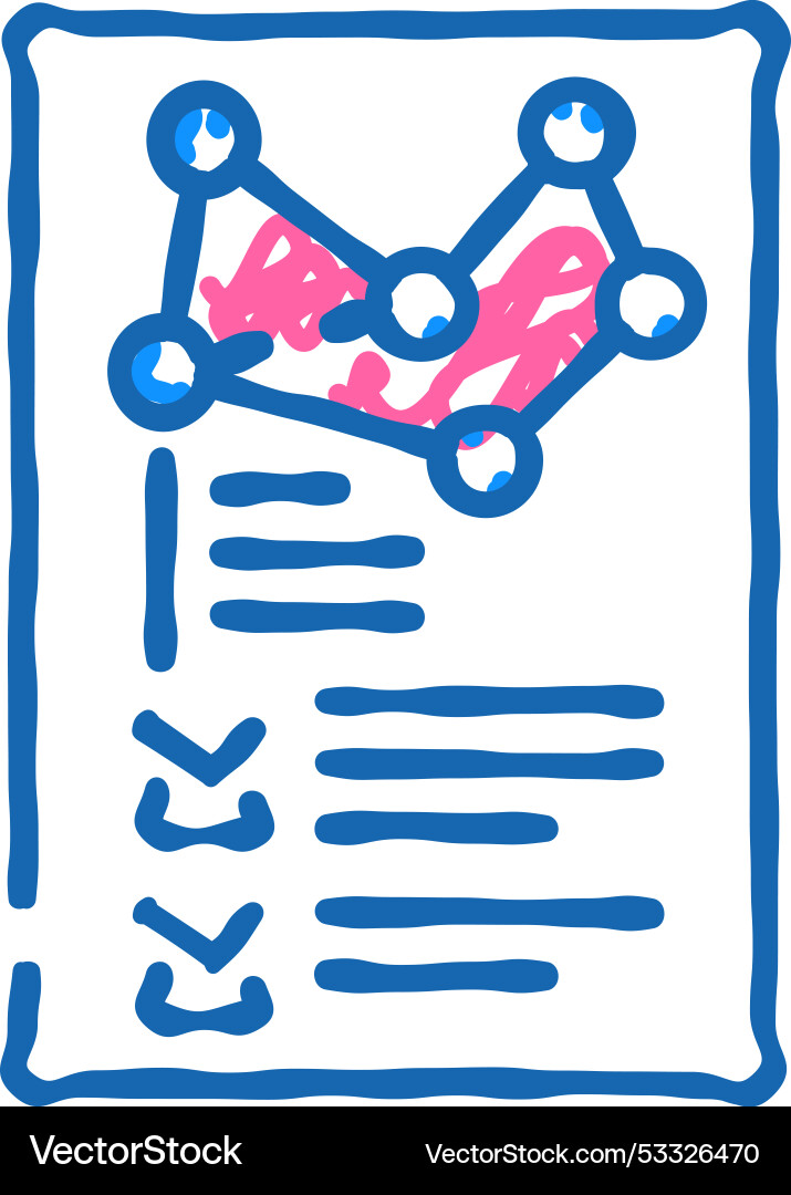 Requirement gathering analyst icon doodle Vector Image