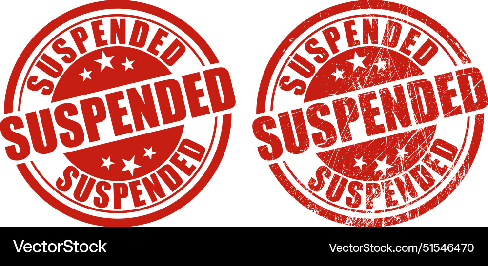 Suspended retro stamp seal design Royalty Free Vector Image