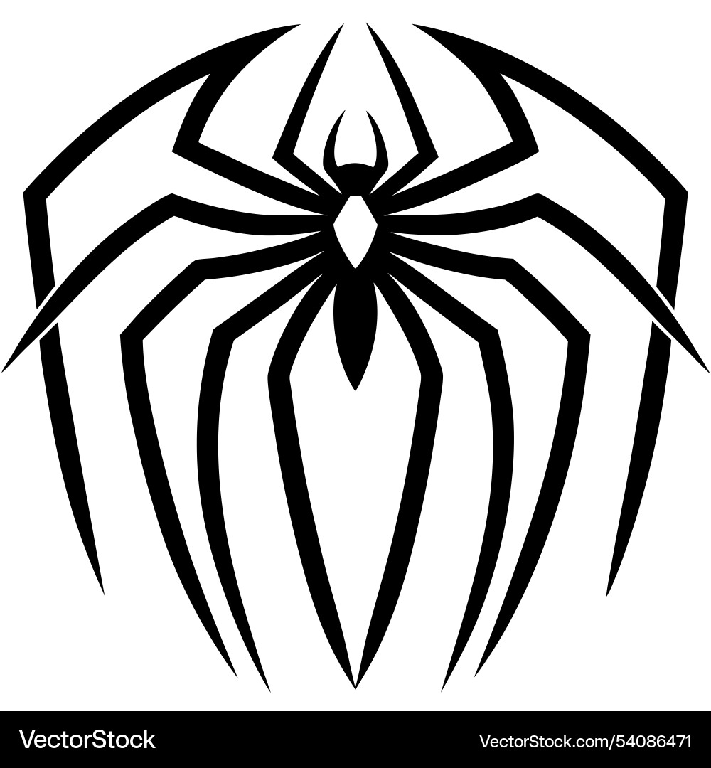 Amazing spider man logo art Royalty Free Vector Image