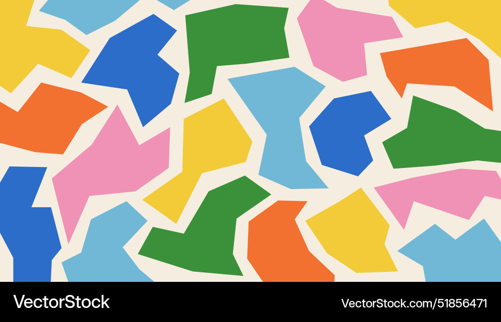 Fun colorful doodle background abstract pattern Vector Image