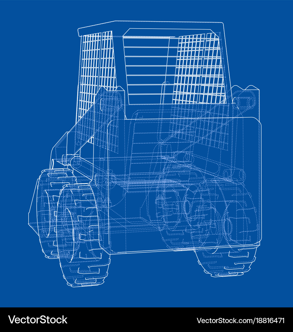 Mini loader Royalty Free Vector Image - VectorStock