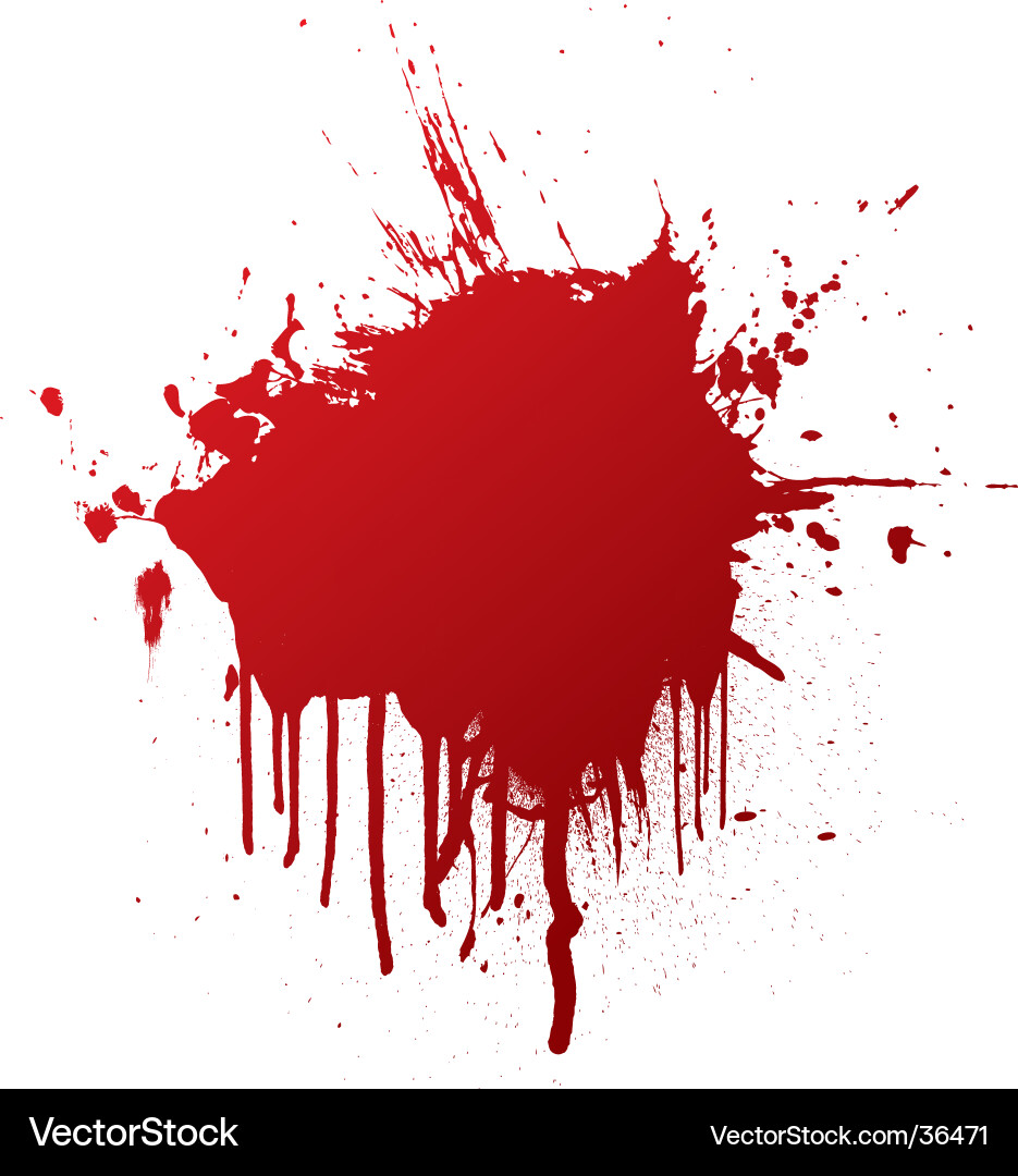 Red Blood Splatter Royalty Free Vector Image - VectorStock