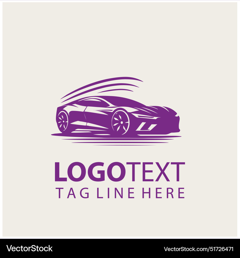Speed car logo Royalty Free Vector Image - VectorStock