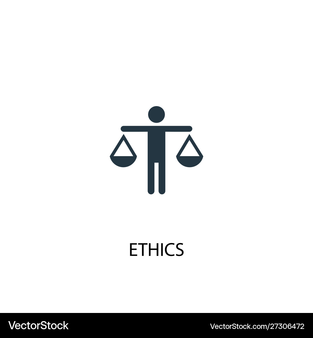 Ethics Icon - Balance Symbol Royalty Free Vector Image