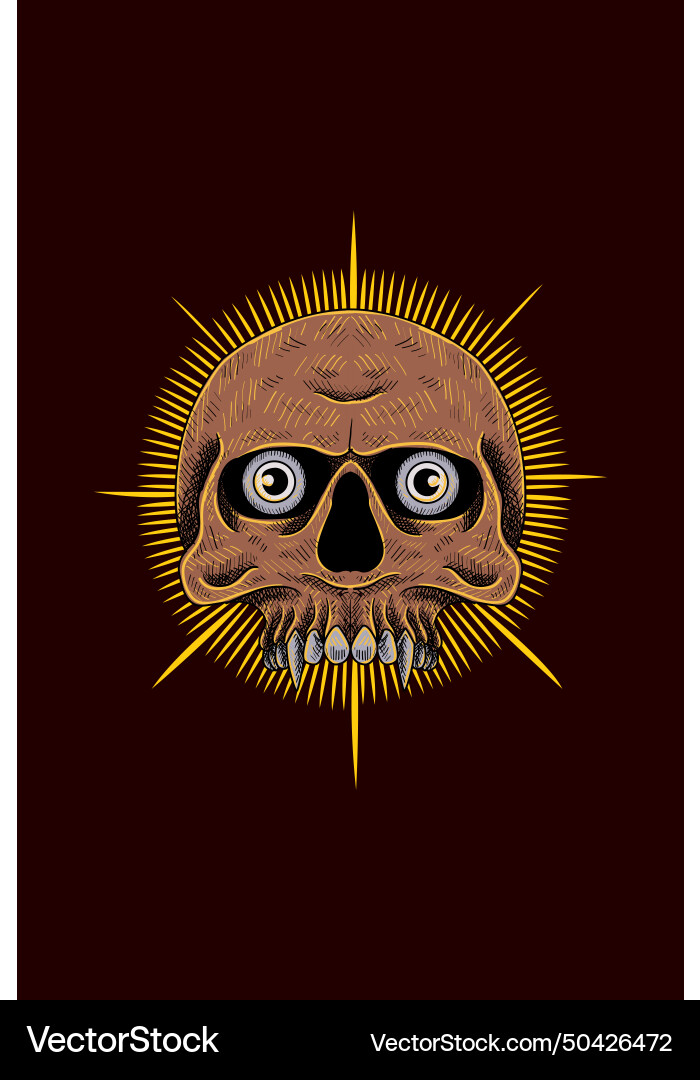 Human head skull Royalty Free Vector Image - VectorStock