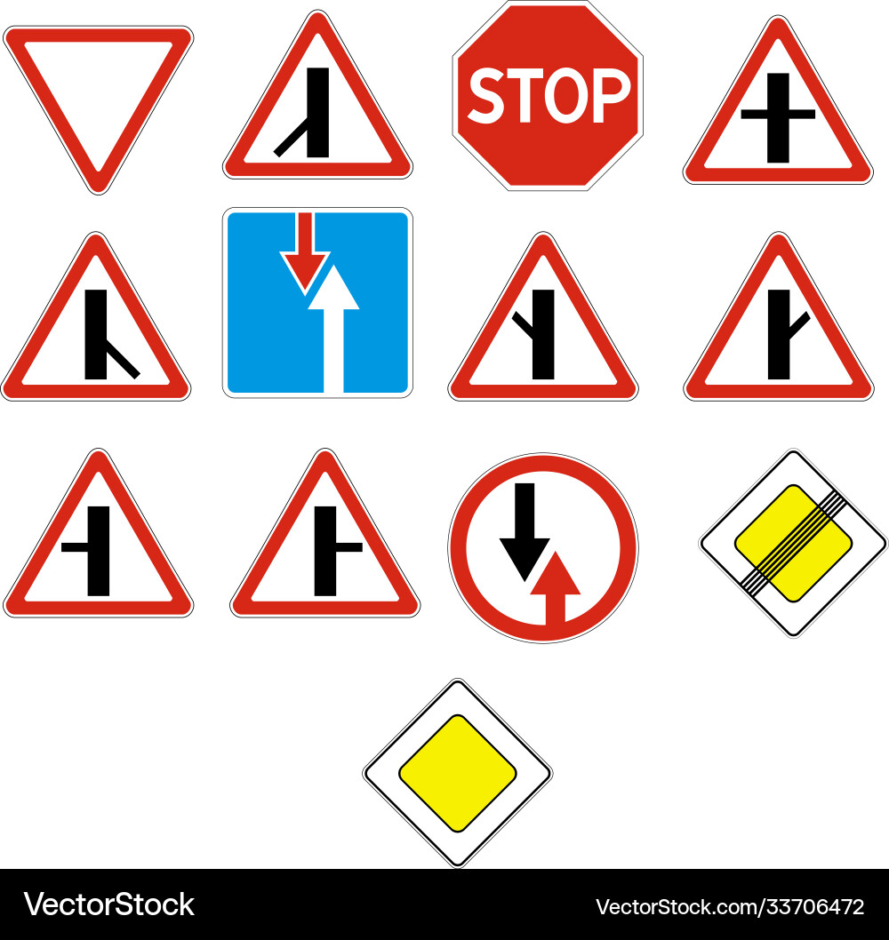 Priority signs Royalty Free Vector Image - VectorStock