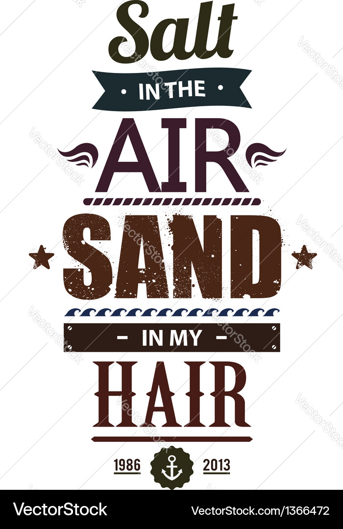 Summer typography Royalty Free Vector Image - VectorStock