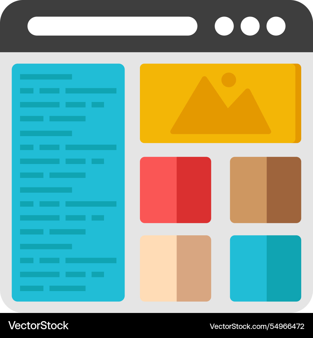 Web landscape Royalty Free Vector Image - VectorStock