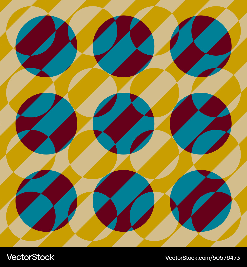 Geometric abstract pattern retro style seamless Vector Image