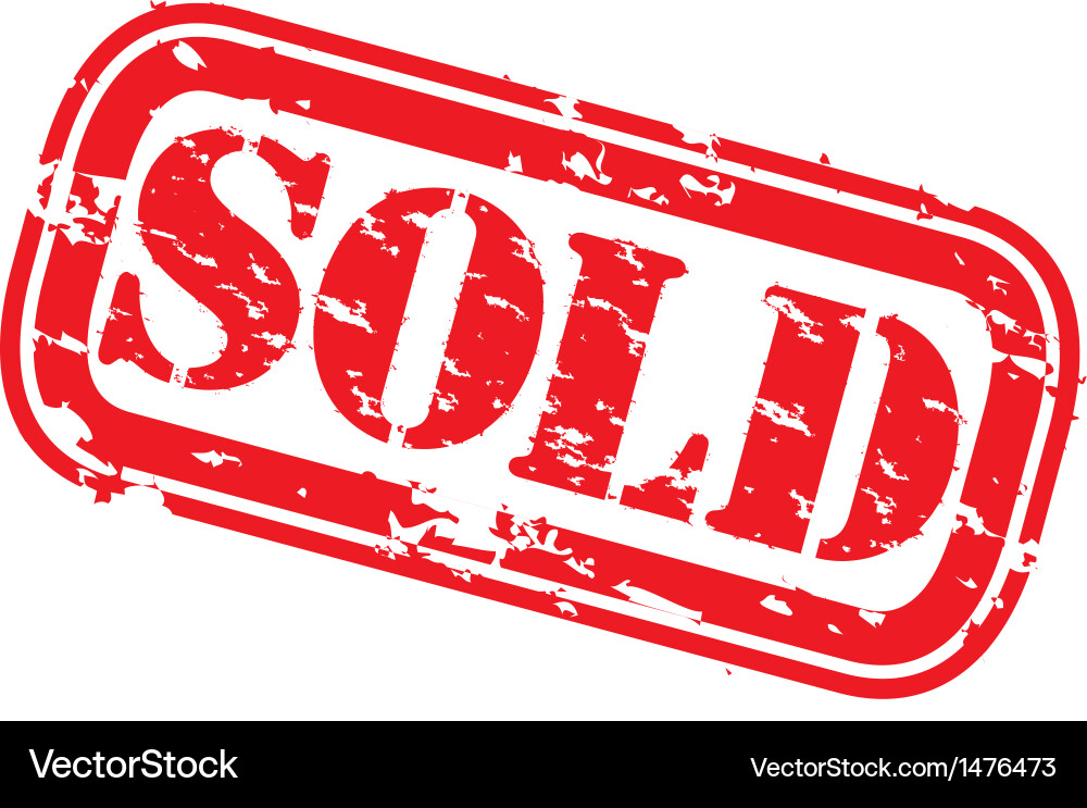 Sold stamp Royalty Free Vector Image - VectorStock