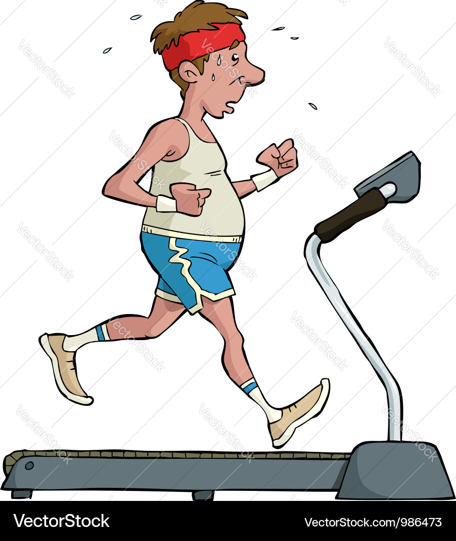 Treadmill Cartoon Simulator Vector Images (97)
