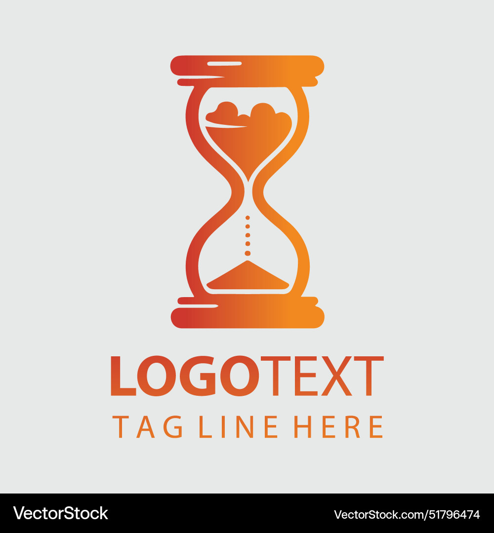 Hour glass logo Royalty Free Vector Image - VectorStock