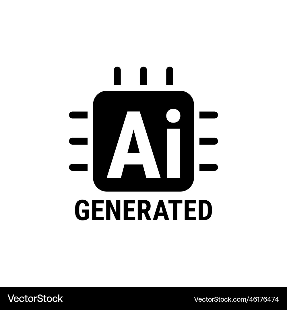 Icon for artificial intelligence generated content