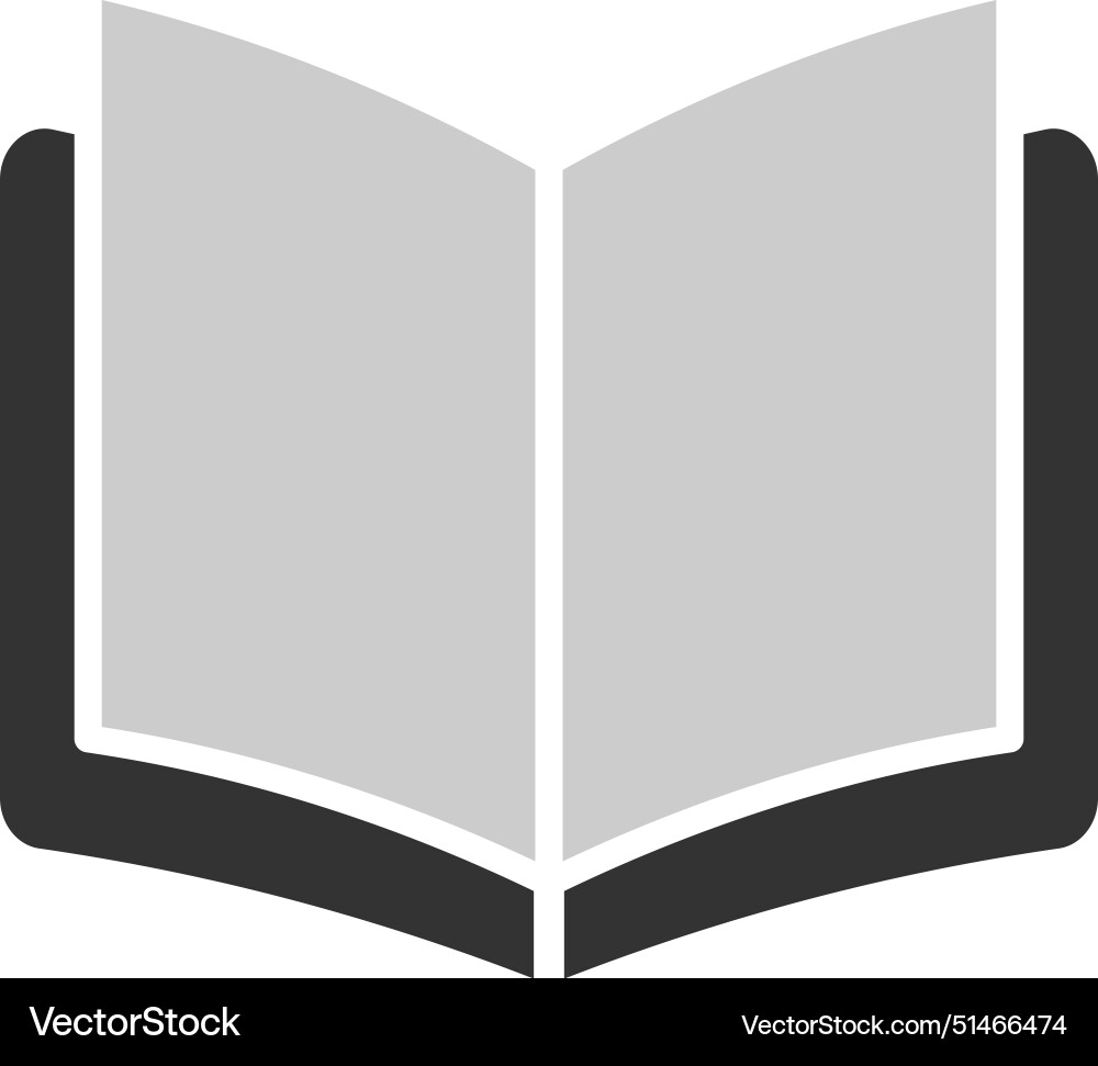 Open book icon design template isolated Royalty Free Vector