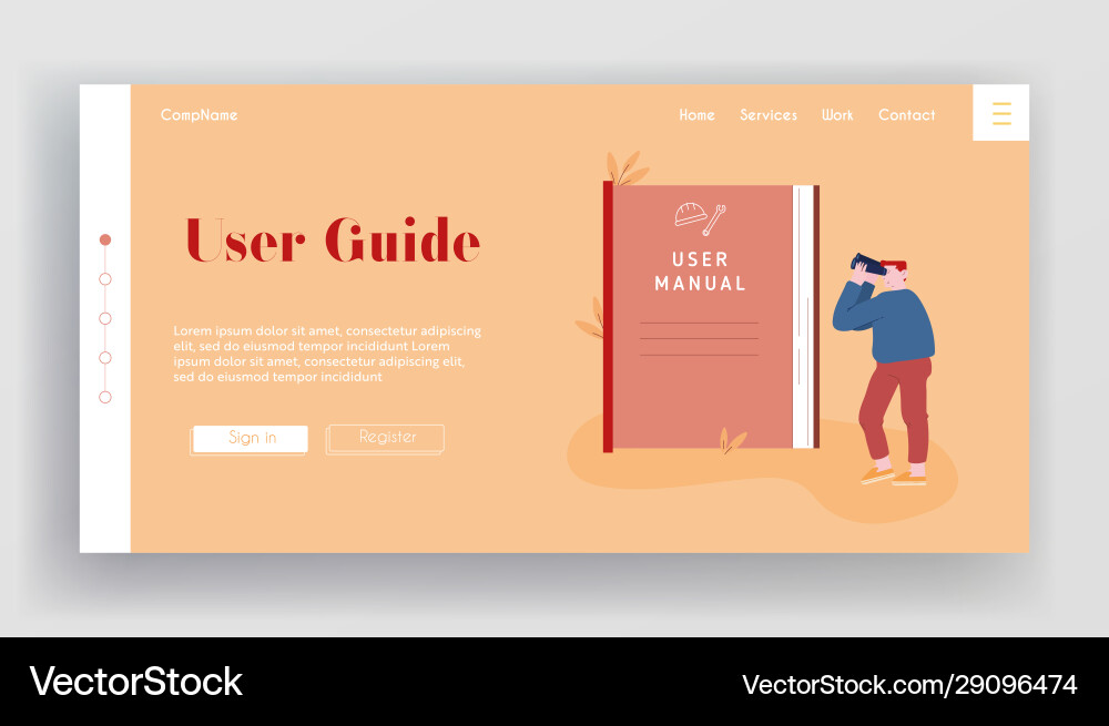 Tutorial information answer research help Vector Image