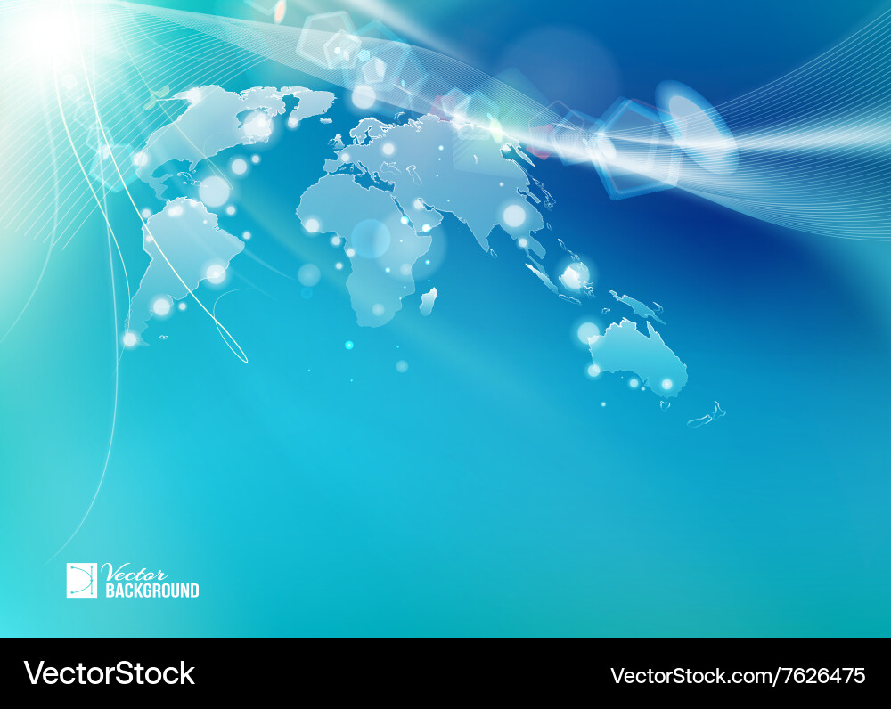 Global world map Royalty Free Vector Image - VectorStock