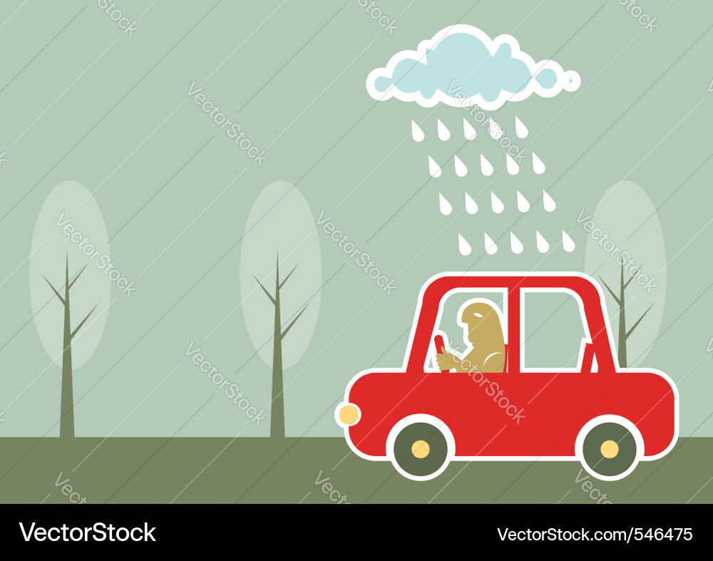 Man driving Royalty Free Vector Image - VectorStock
