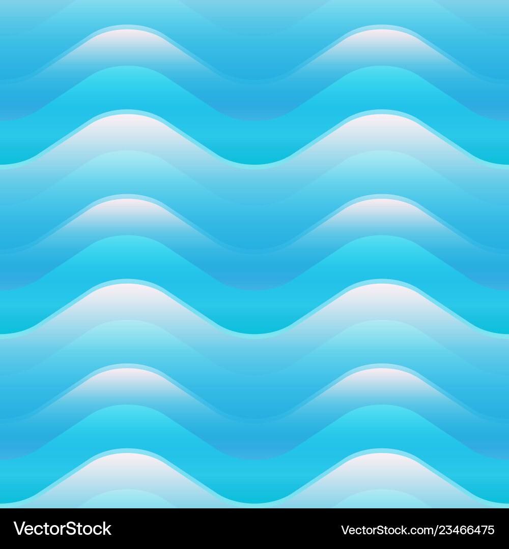 Wave seamless pattern Royalty Free Vector Image