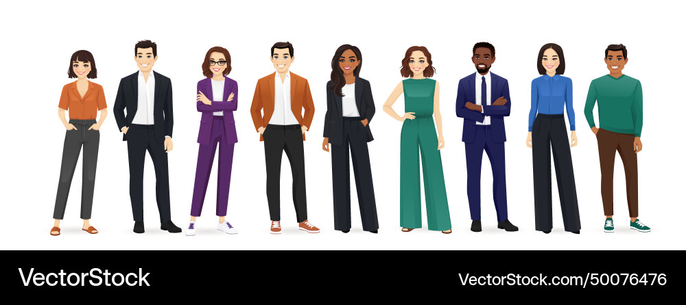 Diverse Business Team Royalty Free Vector Image