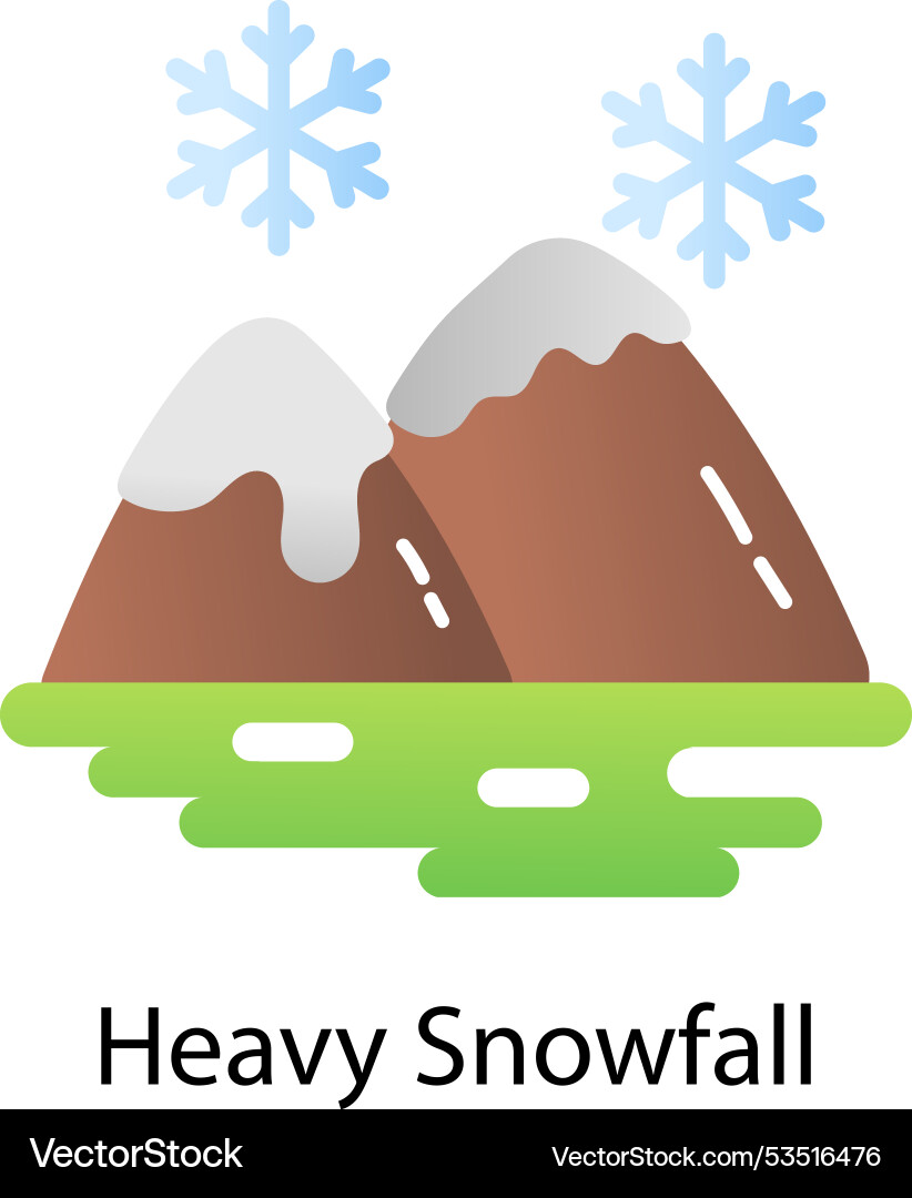 Heavy snowfall Royalty Free Vector Image - VectorStock