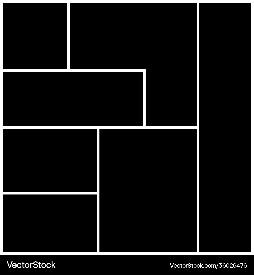 Photo collage templates Royalty Free Vector Image