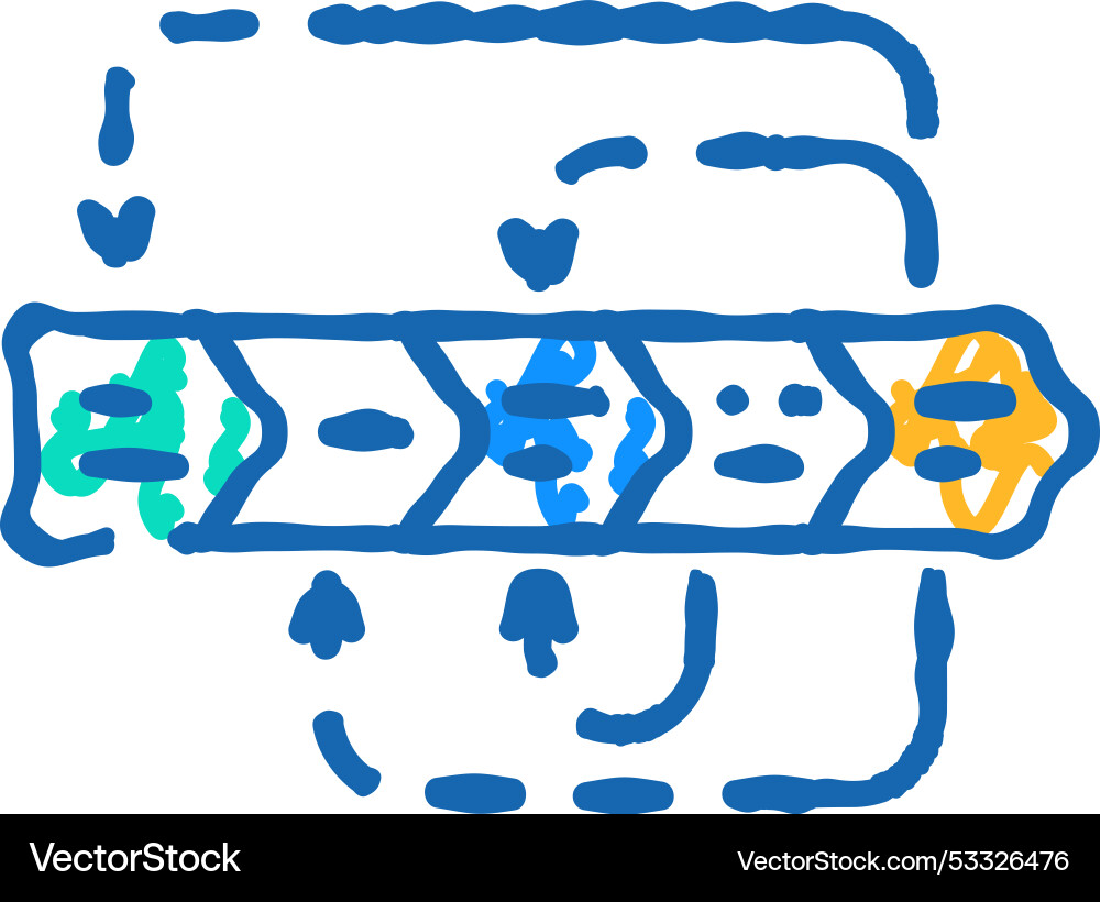 Prototyping phase analyst icon doodle Royalty Free Vector