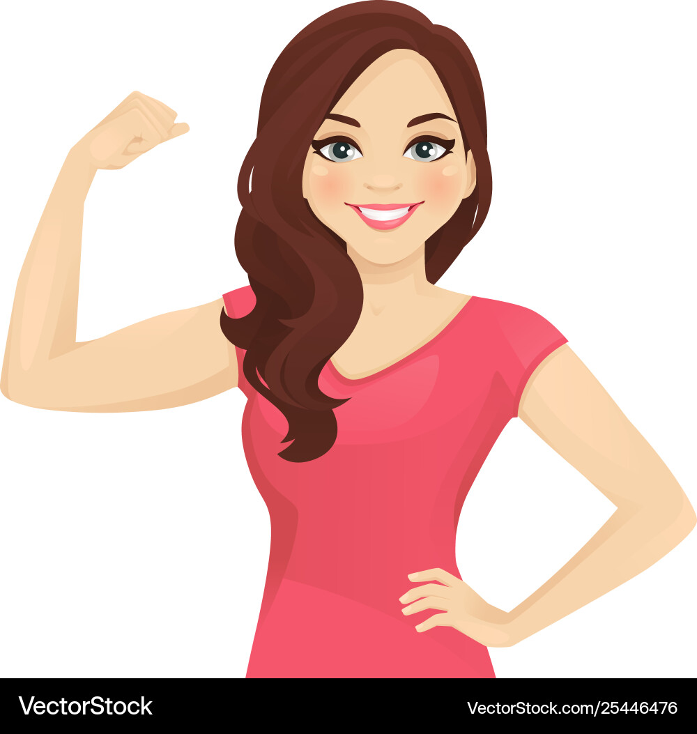 Strong woman Royalty Free Vector Image - VectorStock