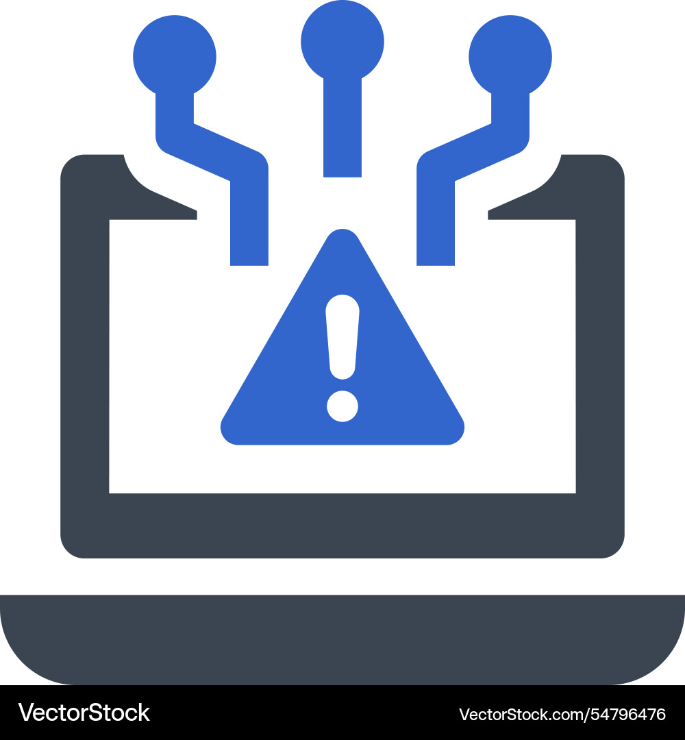 Web alert icon Royalty Free Vector Image - VectorStock
