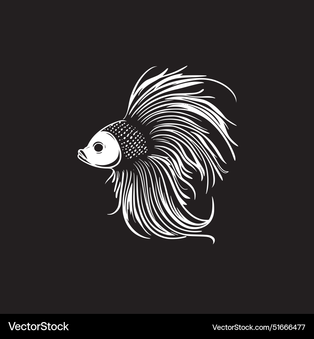 Betta fish - high quality logo ideal Royalty Free Vector