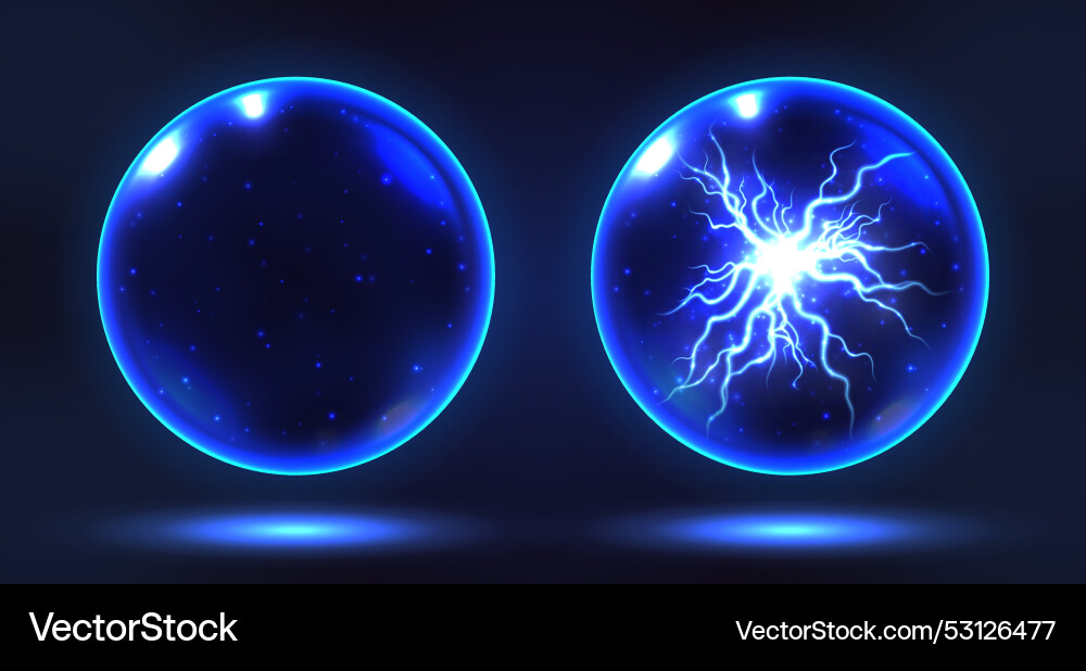 Crystal magic ball mystic prophecy orb Royalty Free Vector
