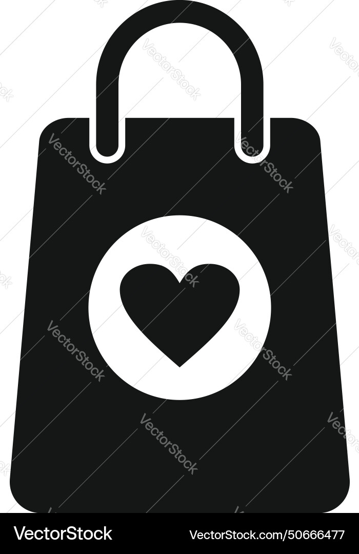 Shopping bag list icon simple desire items Vector Image
