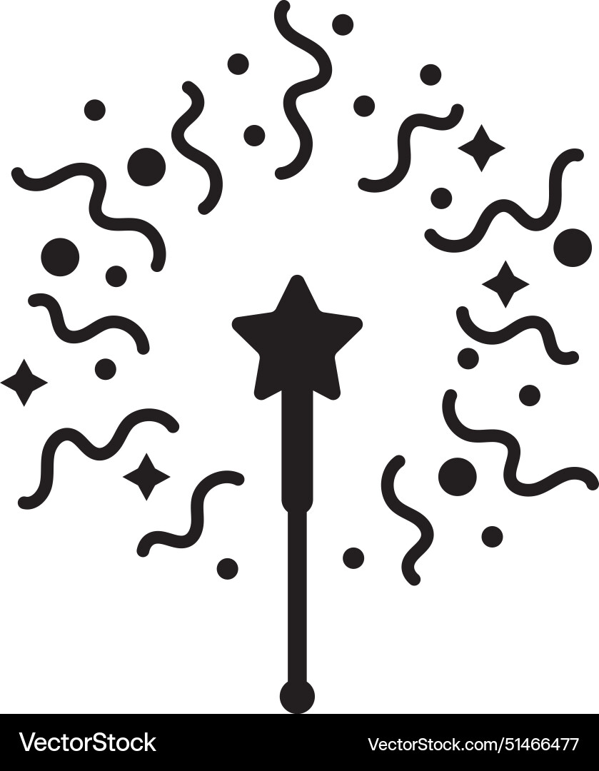 Wand icon design template isolated Royalty Free Vector Image