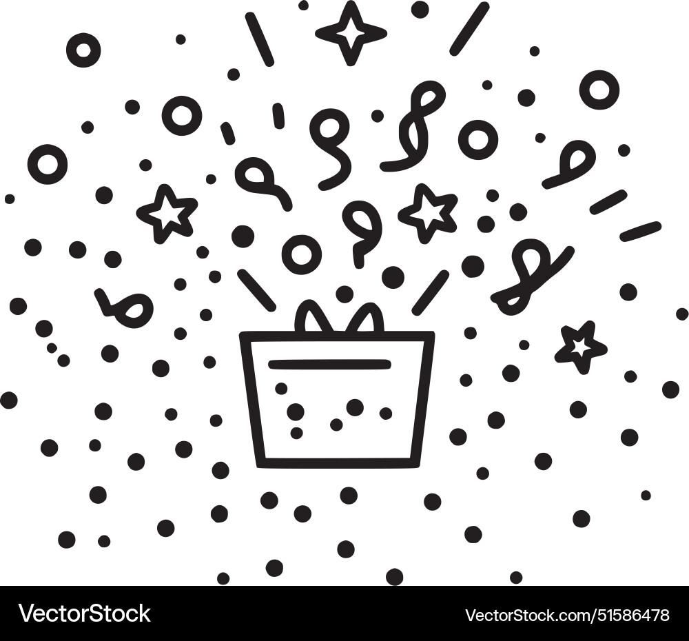 Confetti icons Royalty Free Vector Image - VectorStock