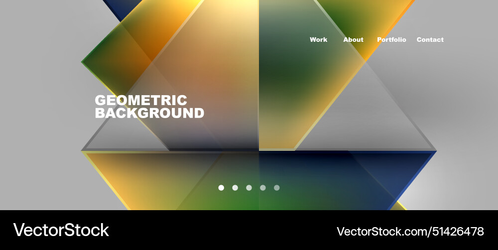 Metal triangles with colorful bright Royalty Free Vector