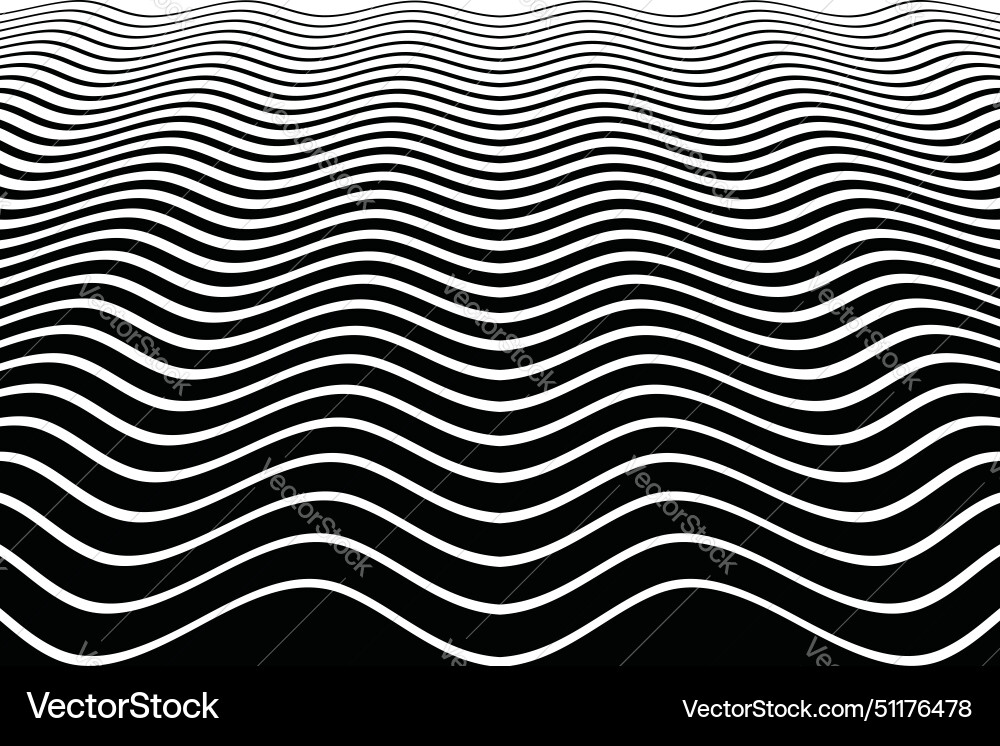 Wavy lines pattern Royalty Free Vector Image - VectorStock