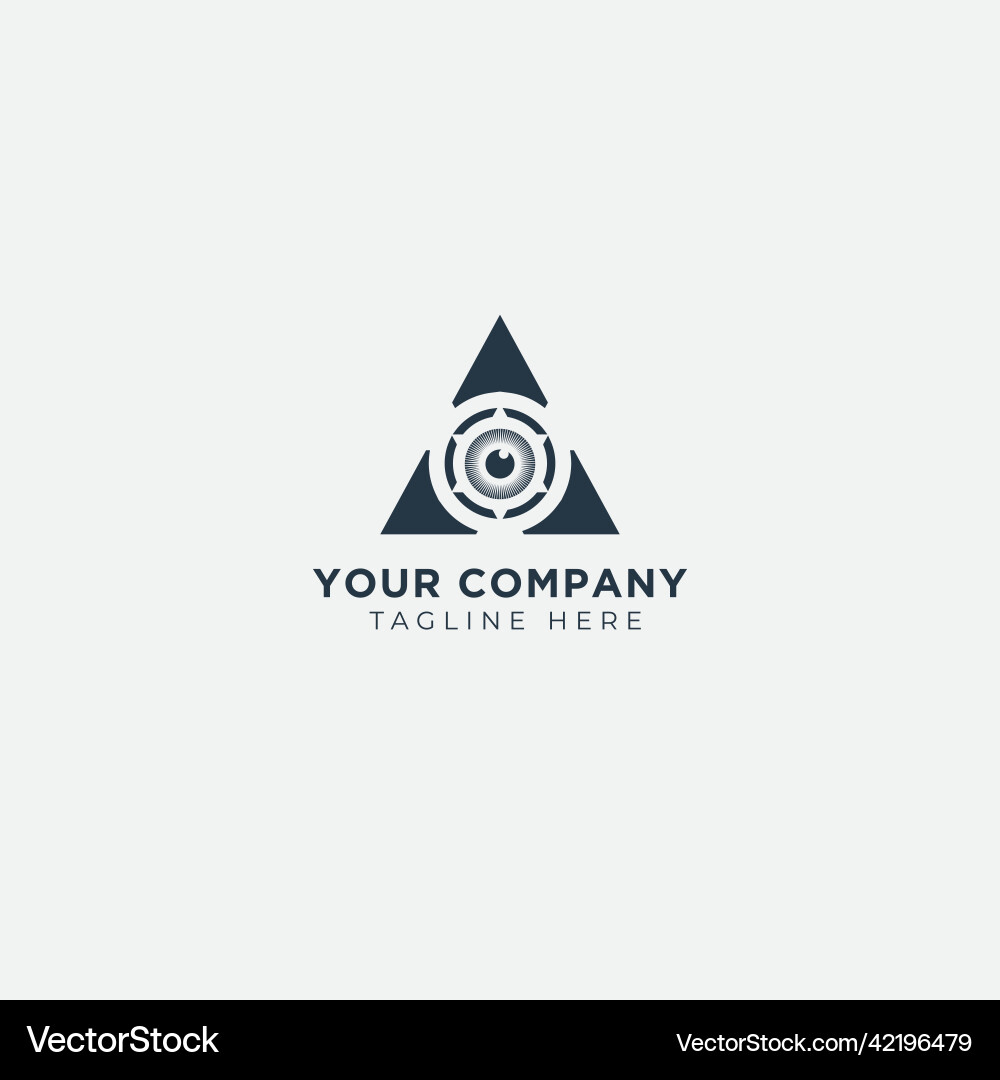 Triangle Eye Logo Dragon Eye Logo Template Icon Design Royalty Free