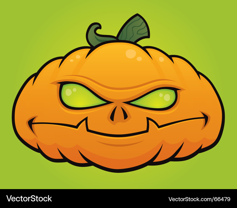Pumpkin monster Royalty Free Vector Image - VectorStock