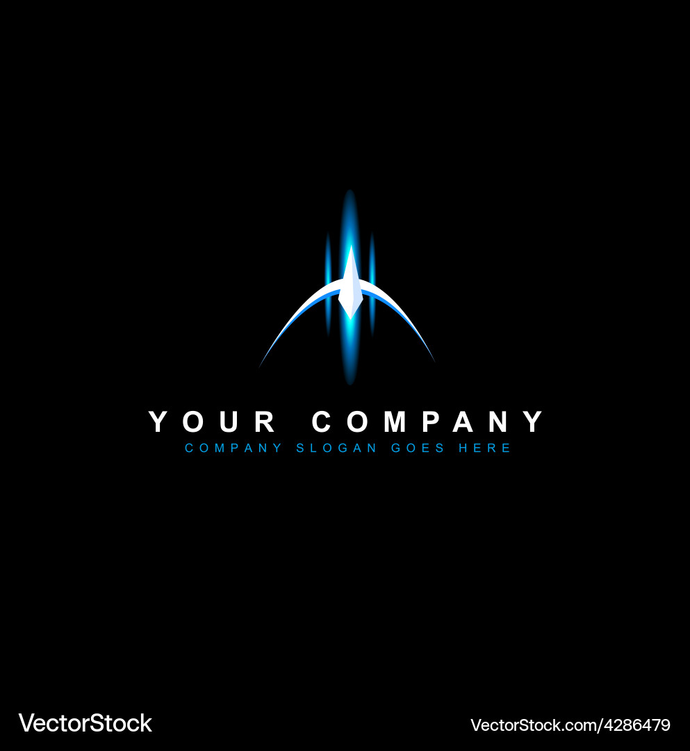 Sci fi design logo Royalty Free Vector Image - VectorStock