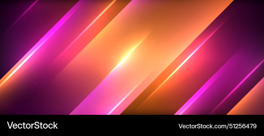 Vibrant background with glowing lines in colors Vector Image