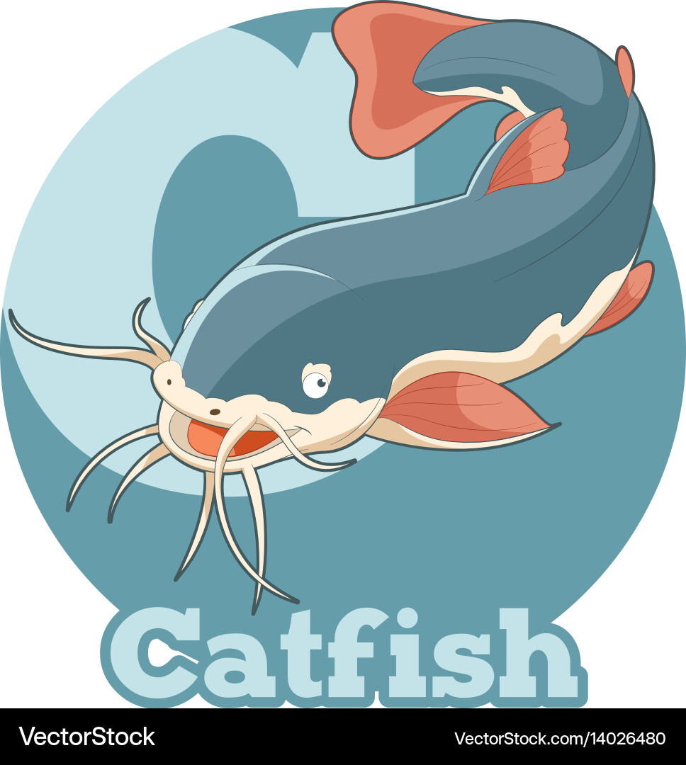 Abc cartoon catfish (14026480) – Royalty-Free Vector | VectorStock